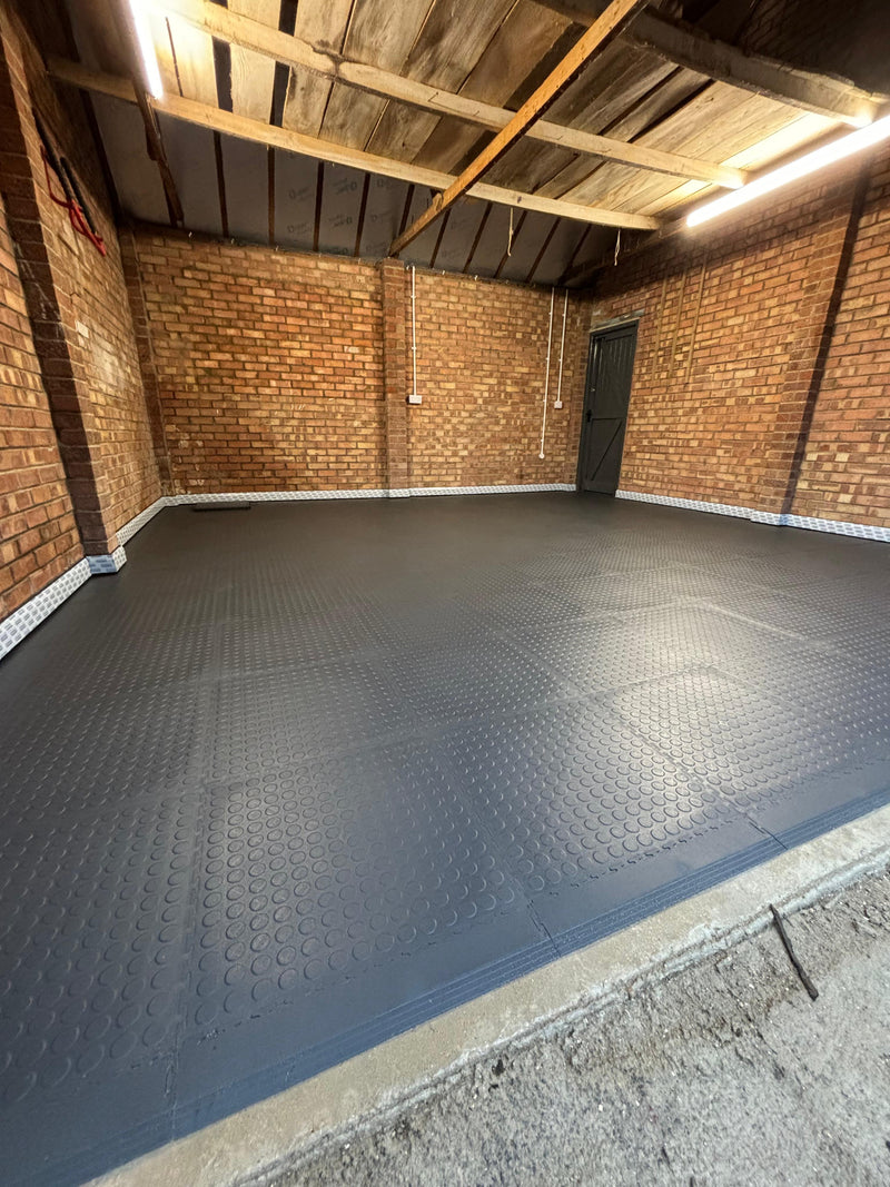 Shop Garage Floor Tile (Premium Raised Disc) in the UK