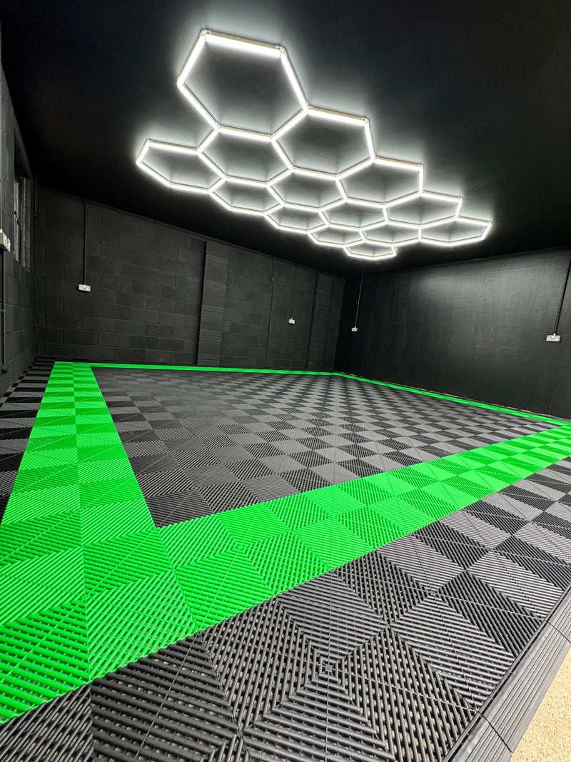 Modular Hexagon Lighting System | Garage lights